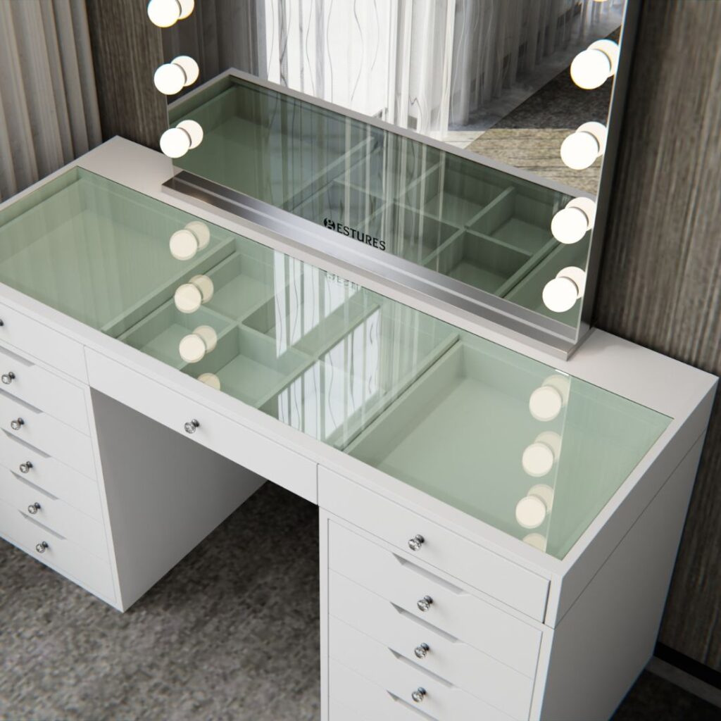 Hollywood Makeup Vanity And Dressing Table in New Zealand