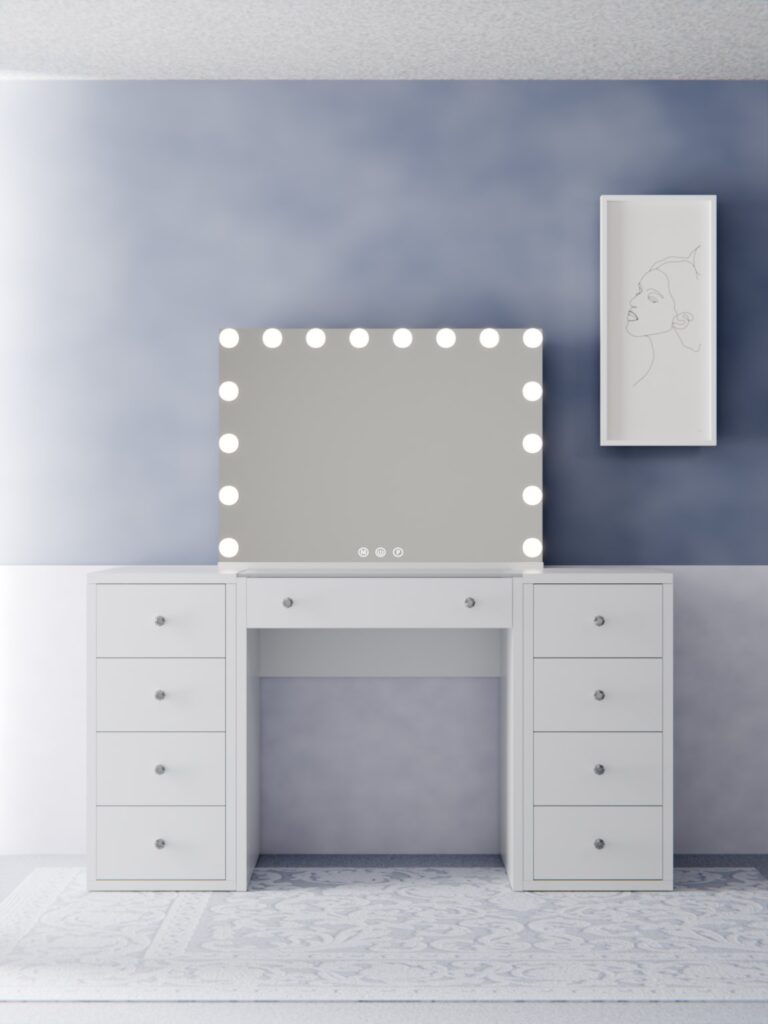 Angelina Luxe Hollywood Vanity Table & Dressing Table