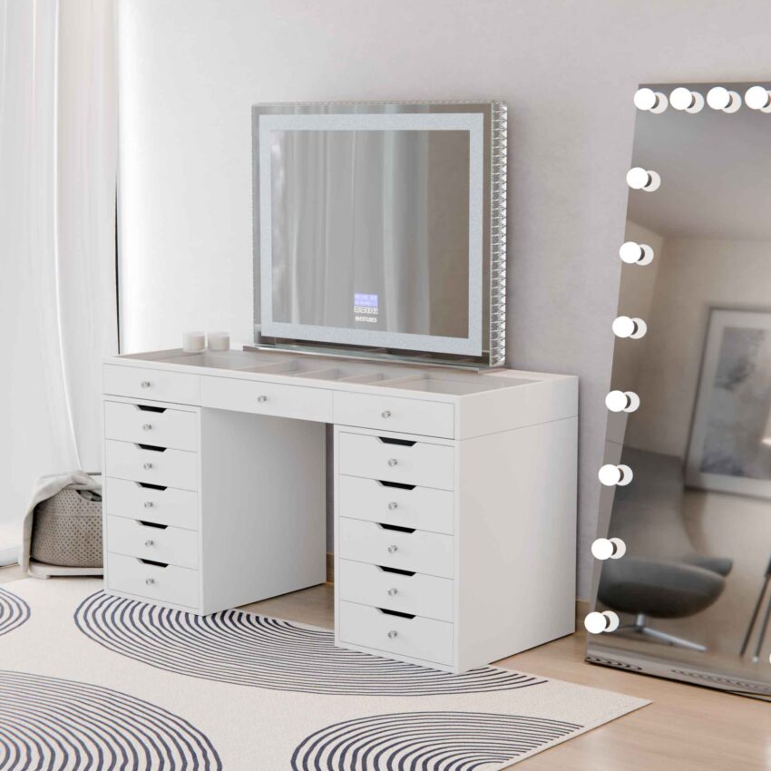 Hollywood Makeup Vanity And Dressing Table in New Zealand